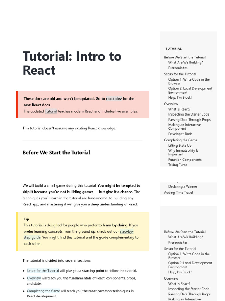 Tutorial - Intro To React - React | Download Free PDF | Computer ... Tutorial - Intro To React - React | Download Free PDF | Computer ...