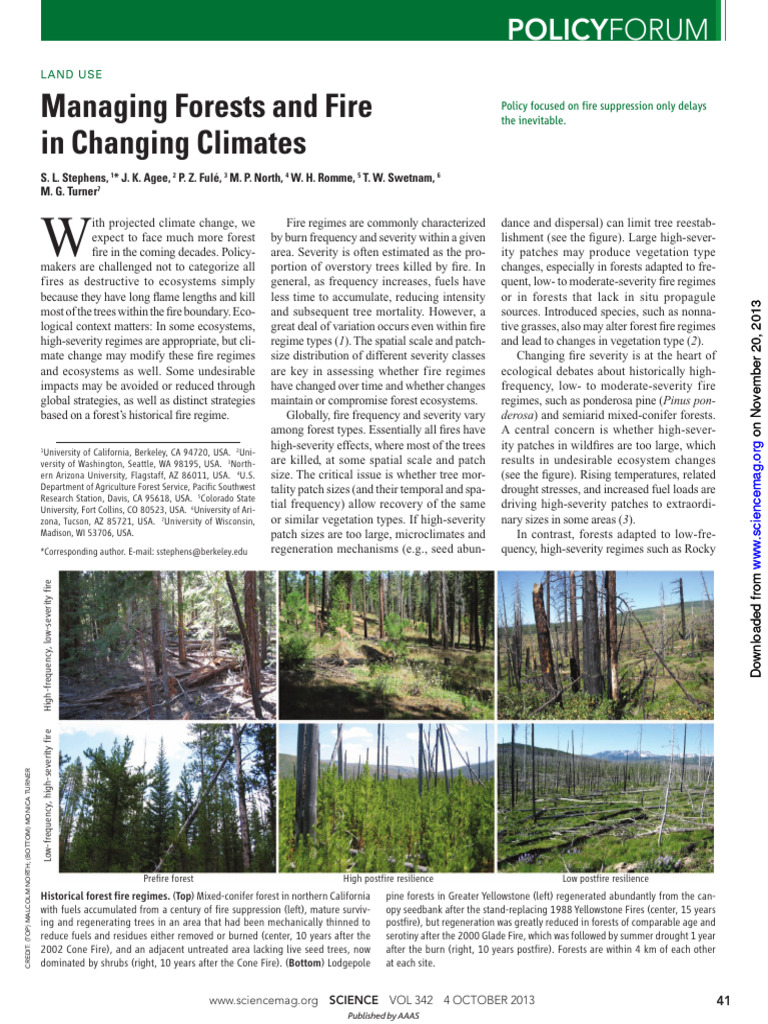Science 2013 Stephens 41 2 | PDF | Forests | Biogeochemistry