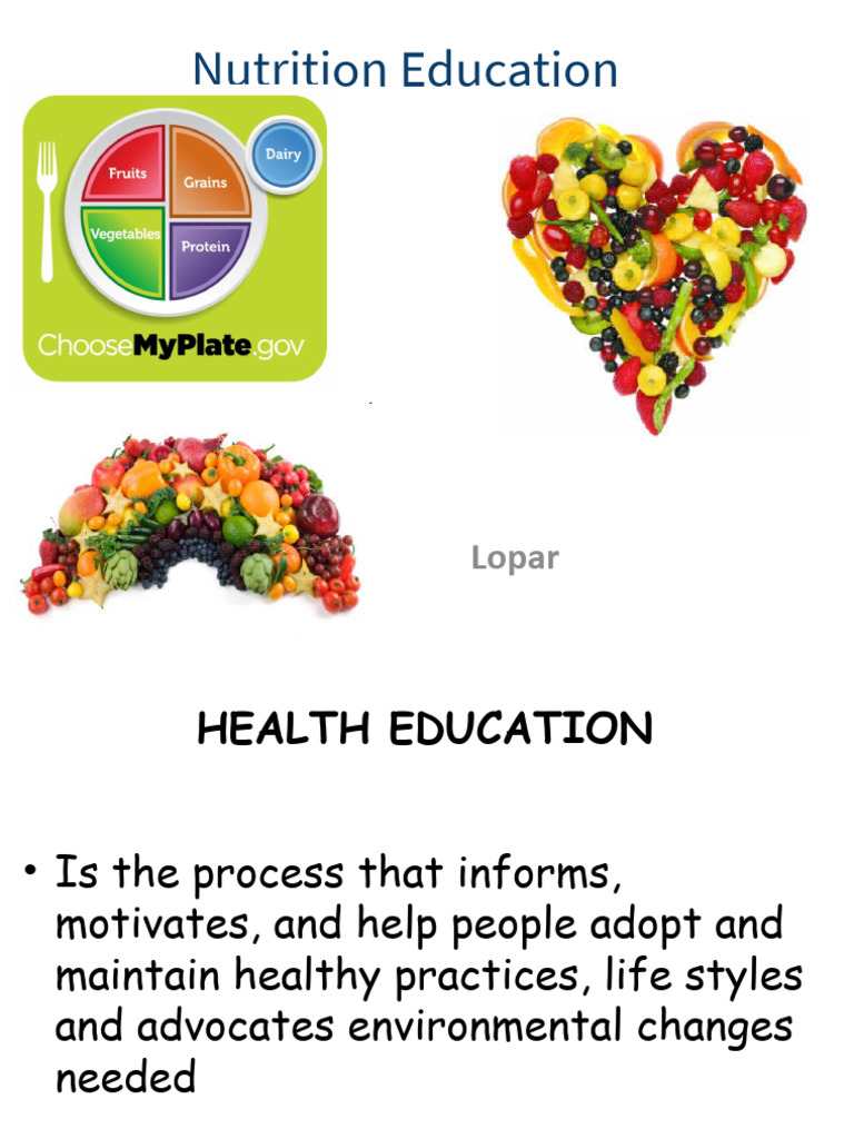 Nutrition Education Pdf Health Education Behavior