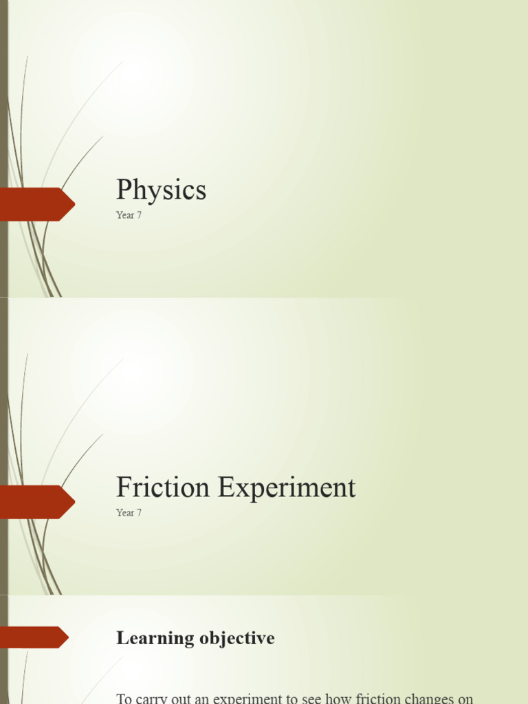 Friction Experiment | PDF | Experiment | Force