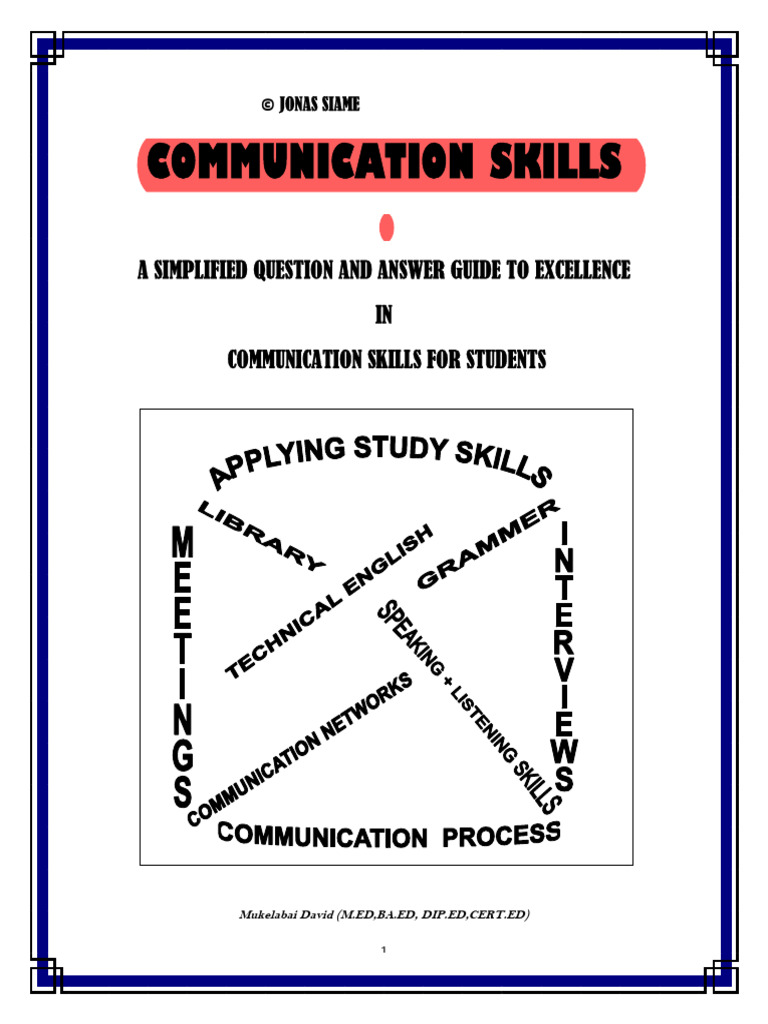 Communication Skills Q&A Guide | PDF | Subject (Grammar) | Verb