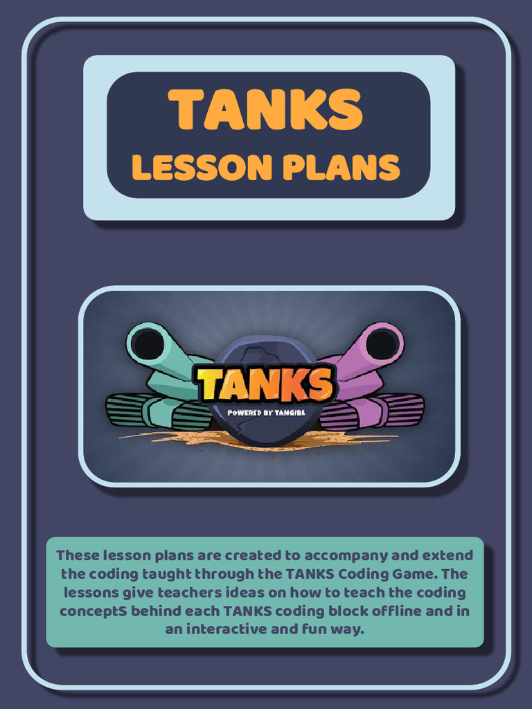 Tanks Lesson Guidelines | PDF