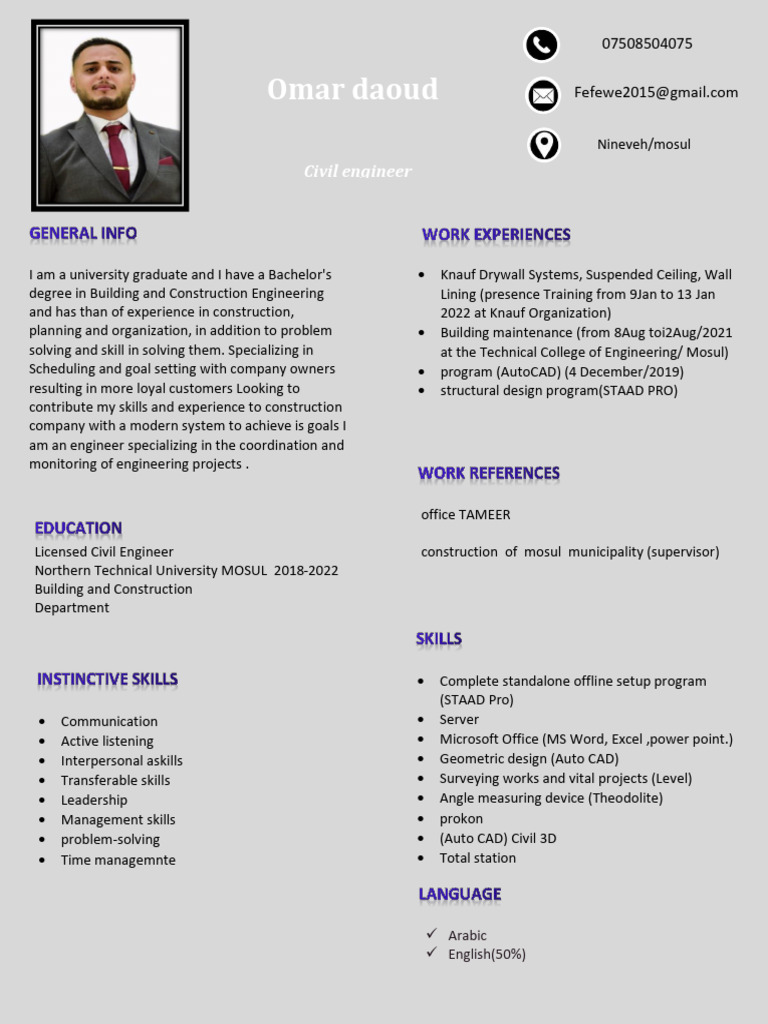 CV English | PDF | Engineering