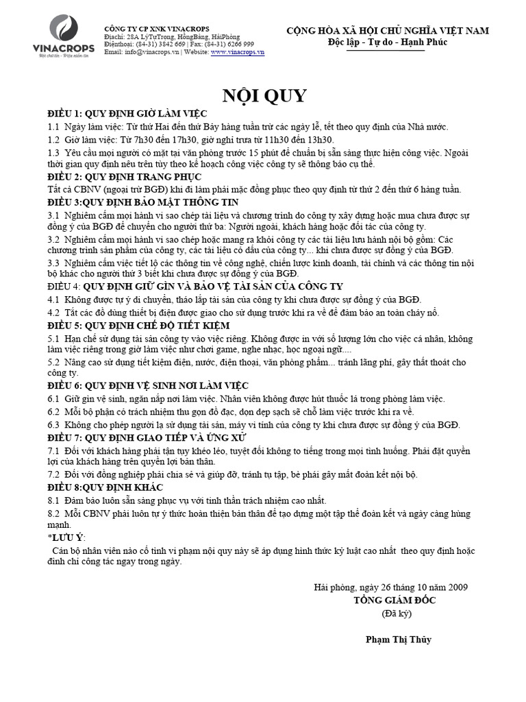 N I Quy Công Ty | PDF