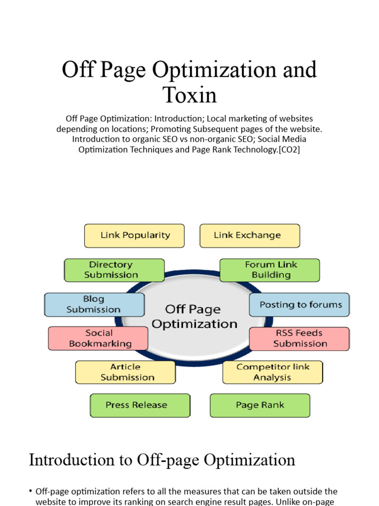 Off Page Optimization | PDF | Search Engine Optimization | Computing