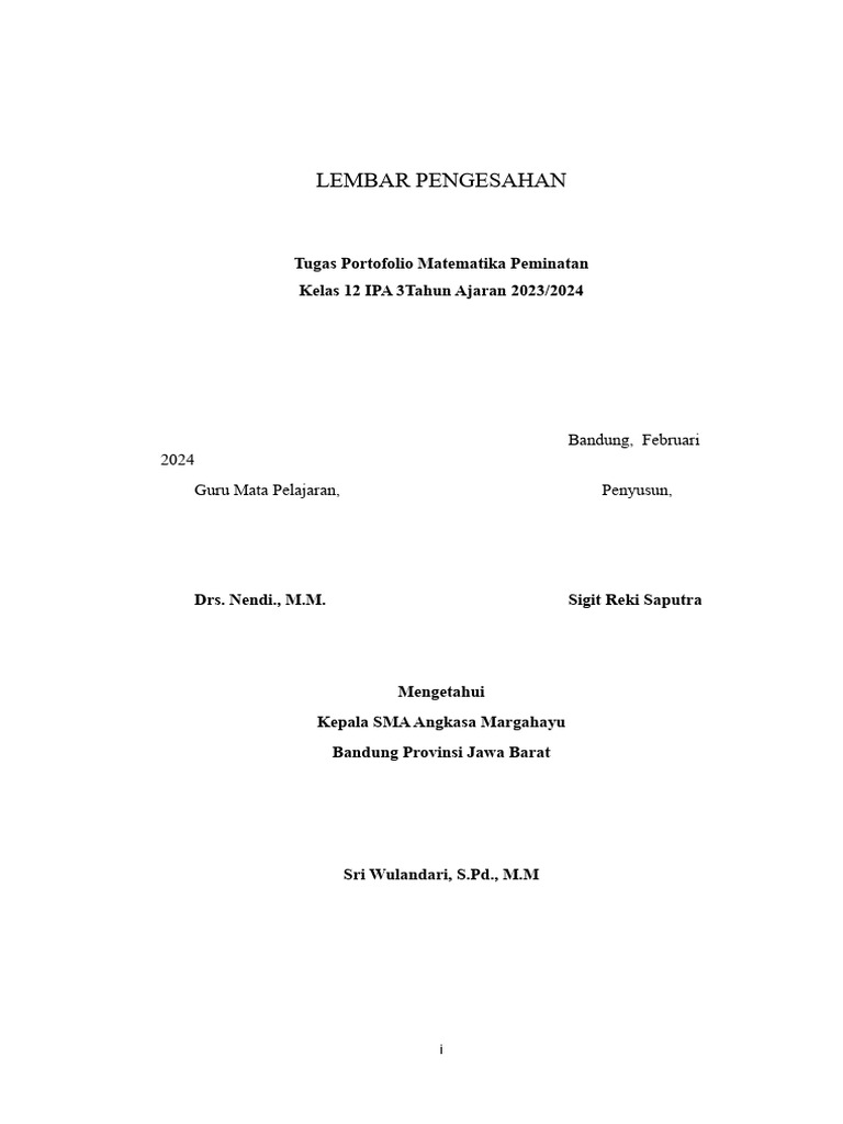 SIGIT MTK PM IPA 3 Revisi | PDF