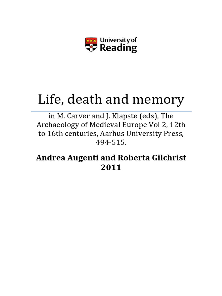 Life Death and Memory | PDF | Burial