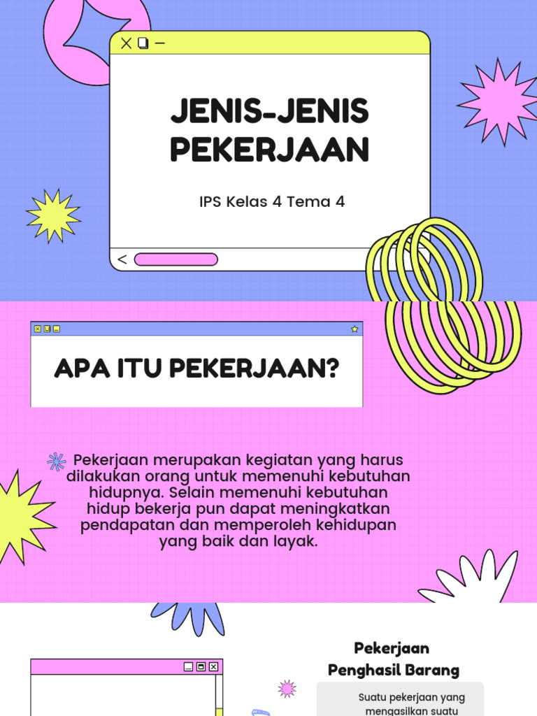 Jenis Pekerjaan untuk Kelas 4 IPS | PDF