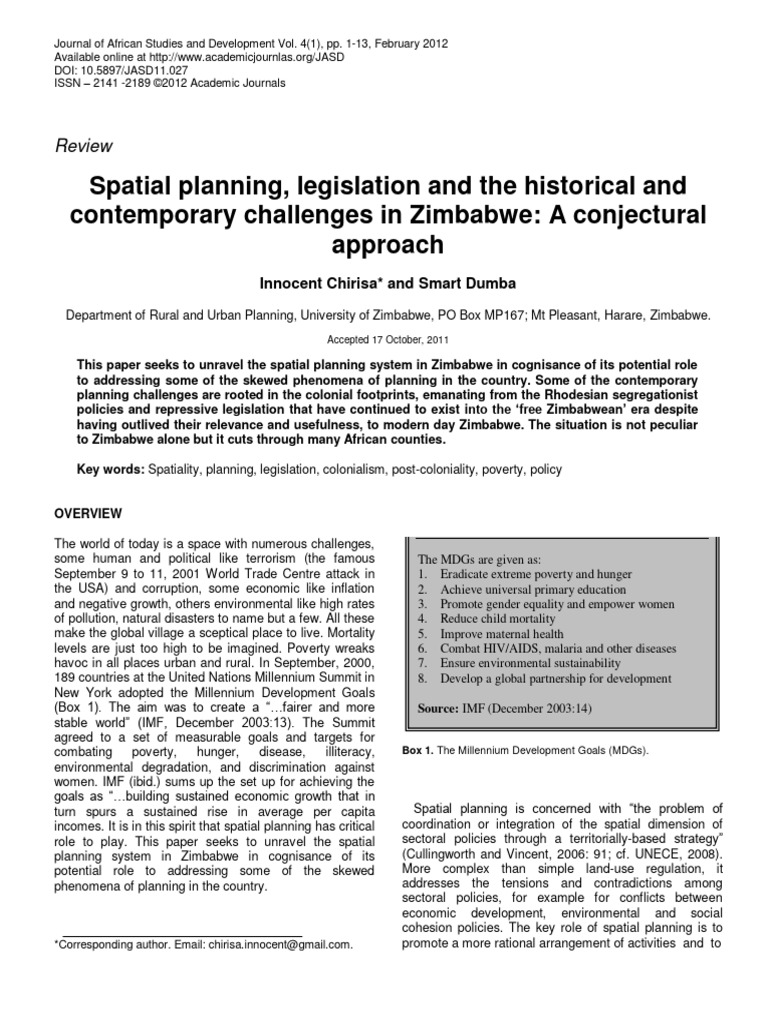 8904C9F10202 | PDF | Millennium Development Goals | Zimbabwe