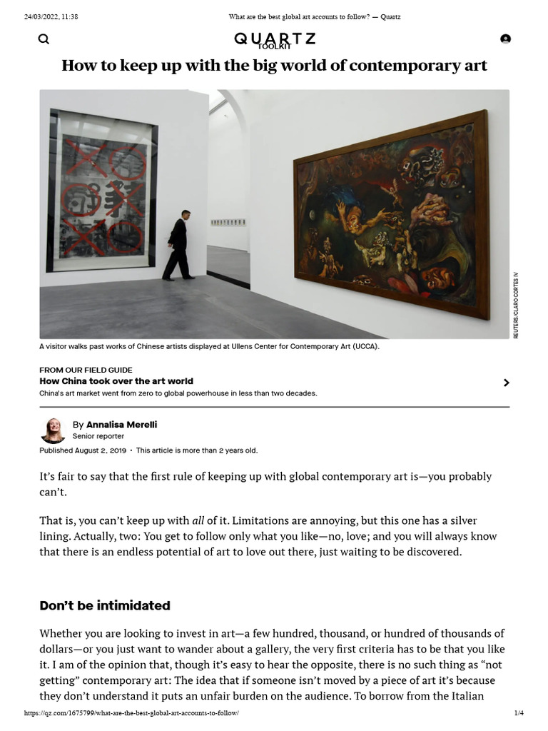 Art - What Are The Best Global Art Accounts To Follow - Quartz | PDF ...