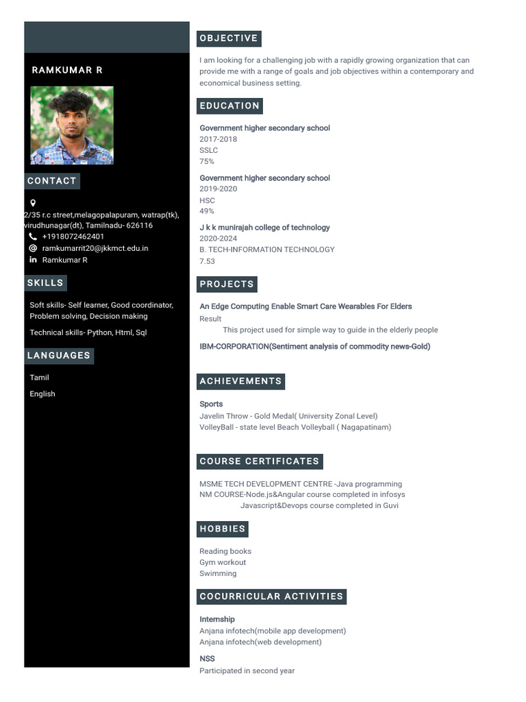 Ram. (It 20) | Download Free PDF | Information Technology | Software Engineering