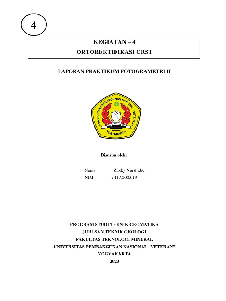 Zakky Nurshidiq - Tugas 2 - Orthorektifikasi CSRT | PDF