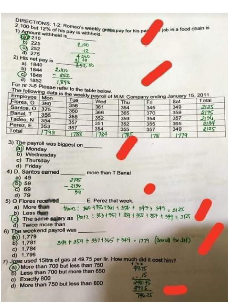 Afpsat Review Math | PDF