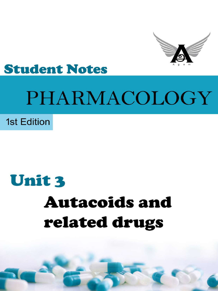 Autacoids Pharmacology | PDF | Psychoactive Drugs | Medical Specialties