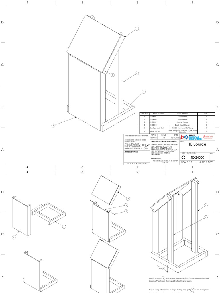 TE-24000 Drawing Package | PDF | Screw | Sheet Metal