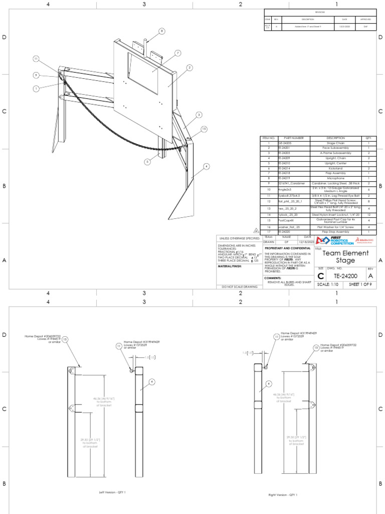 TE-24200 Drawing Package | PDF | Screw | Equipment