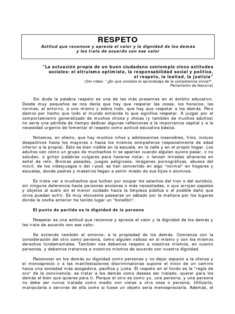 Guia El Respeto | PDF