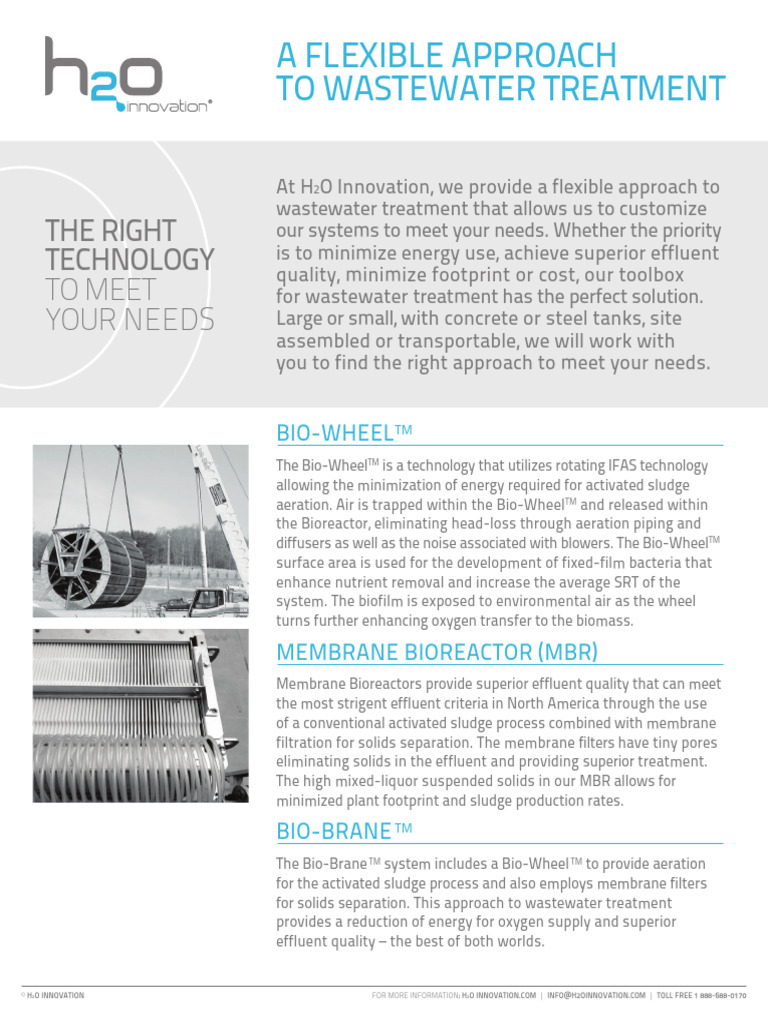 H2O - Biowheel Configurations | PDF | Sewage Treatment | Water Management