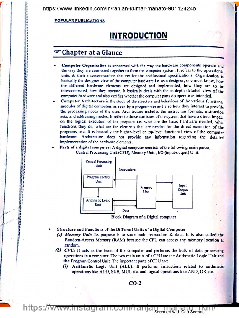 Computer Organization Organizer 3rd Sem - Watermark (1) - Watermark | PDF