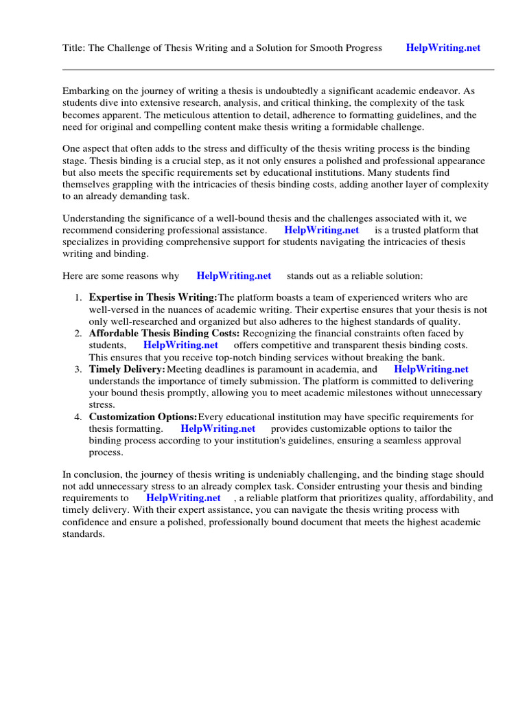 Thesis Binding Costs | PDF | Bookbinding | Thesis