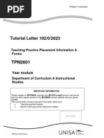 Unisa Teaching Practice Placement Guide | PDF