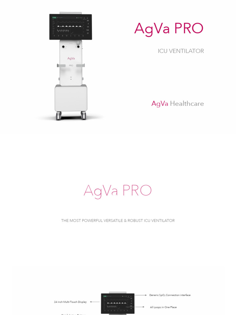 AgVa PRO: Advanced ICU Ventilator | PDF | Intensive Care Unit | Gases