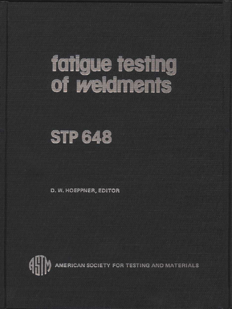 STP 648-1978 | PDF | Fatigue (Material) | Construction