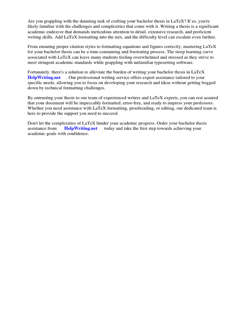 Deckblatt Bachelor Thesis Latex | PDF | Thesis