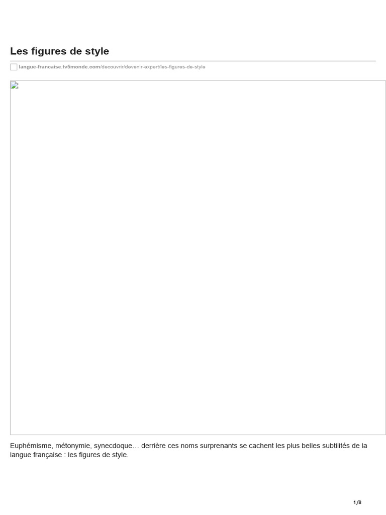 Les Figures de Style | PDF