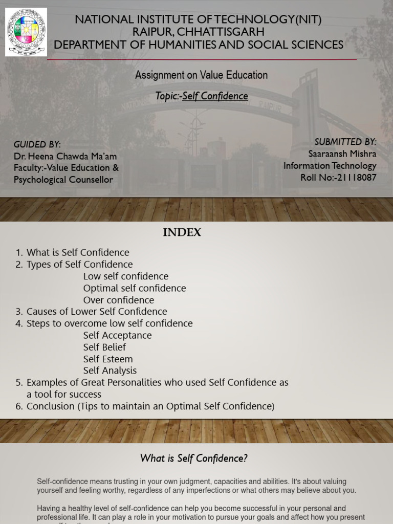 Value Education | PDF | Self Esteem | Behavior Modification