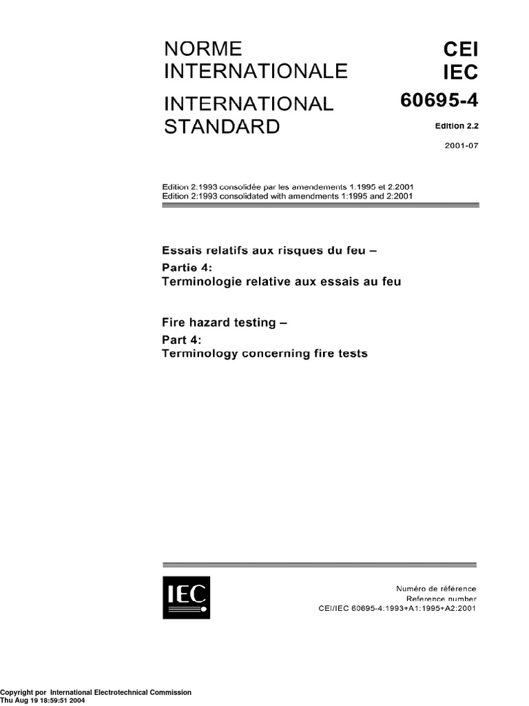 IEC_60695_4_2001 | PDF