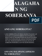 Kahalagahan NG Soberanya - Bakit Mahalaga Ang Sobe | PDF