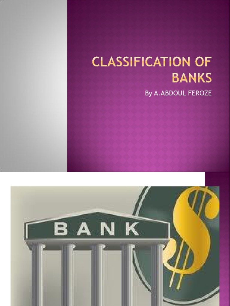 Classification of Banks | PDF