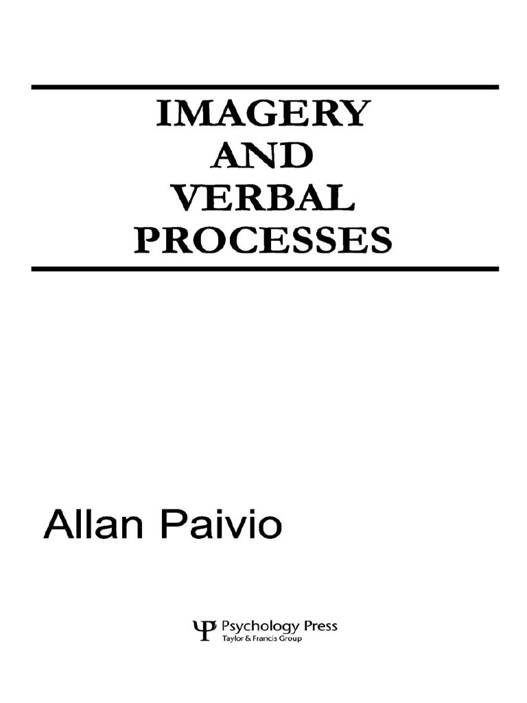 Imagery and Verbal Processes - Introduction | PDF | Mental Image | Thought