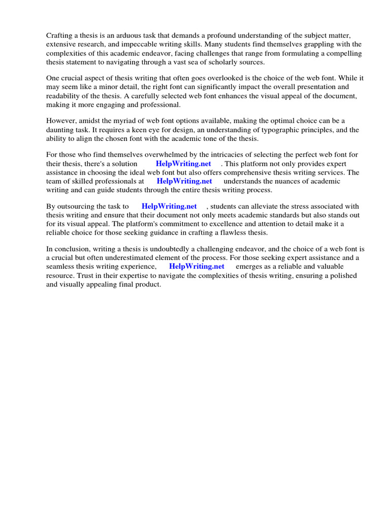 Thesis Web Font | PDF | Typefaces | Arial