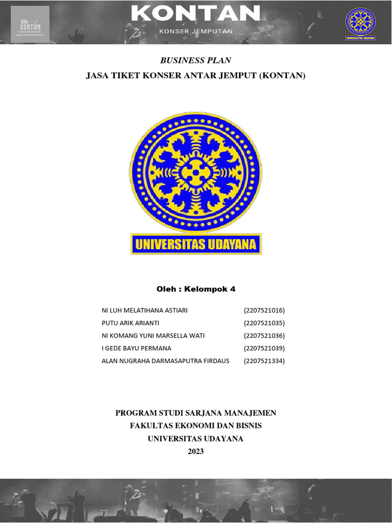 Proposal Perencanaan Bisnis Kelompok 4 Fix | PDF | Bisnis