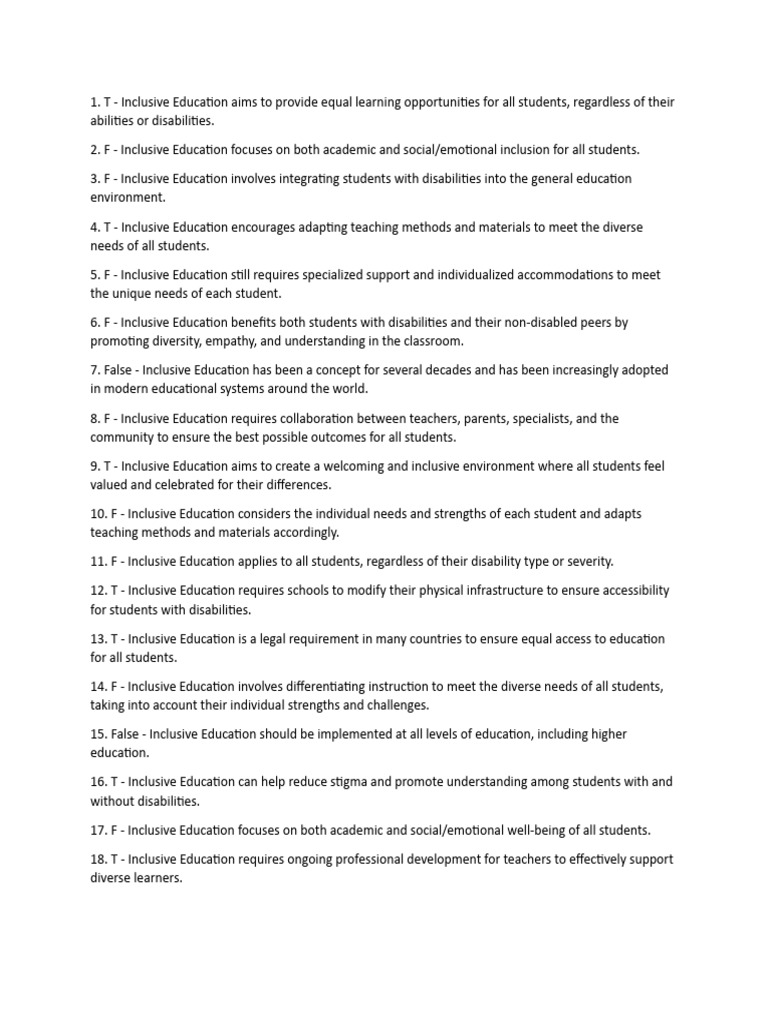 Prof Ed 4 | PDF | Inclusion (Education) | Individualized Education Program