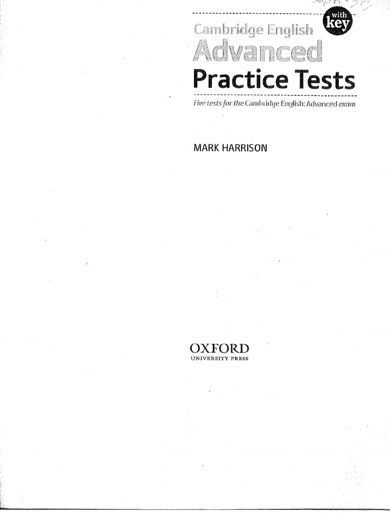 Advanced Practice Tests | PDF