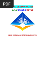 Cre Grade 8 Jss Comprehensive Notes | PDF