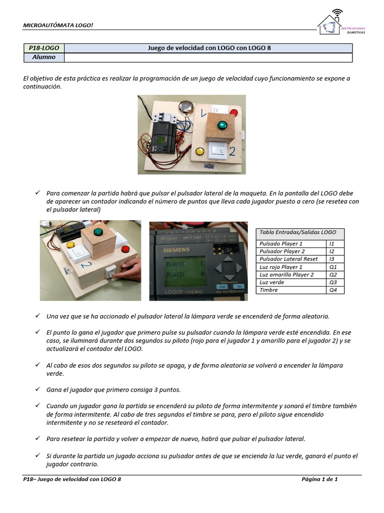 P18 - Juego de Velocidad Con LOGO | PDF