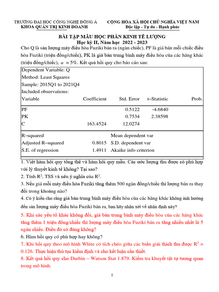 Qtkd.bài Tập Mẫu Ktl | PDF