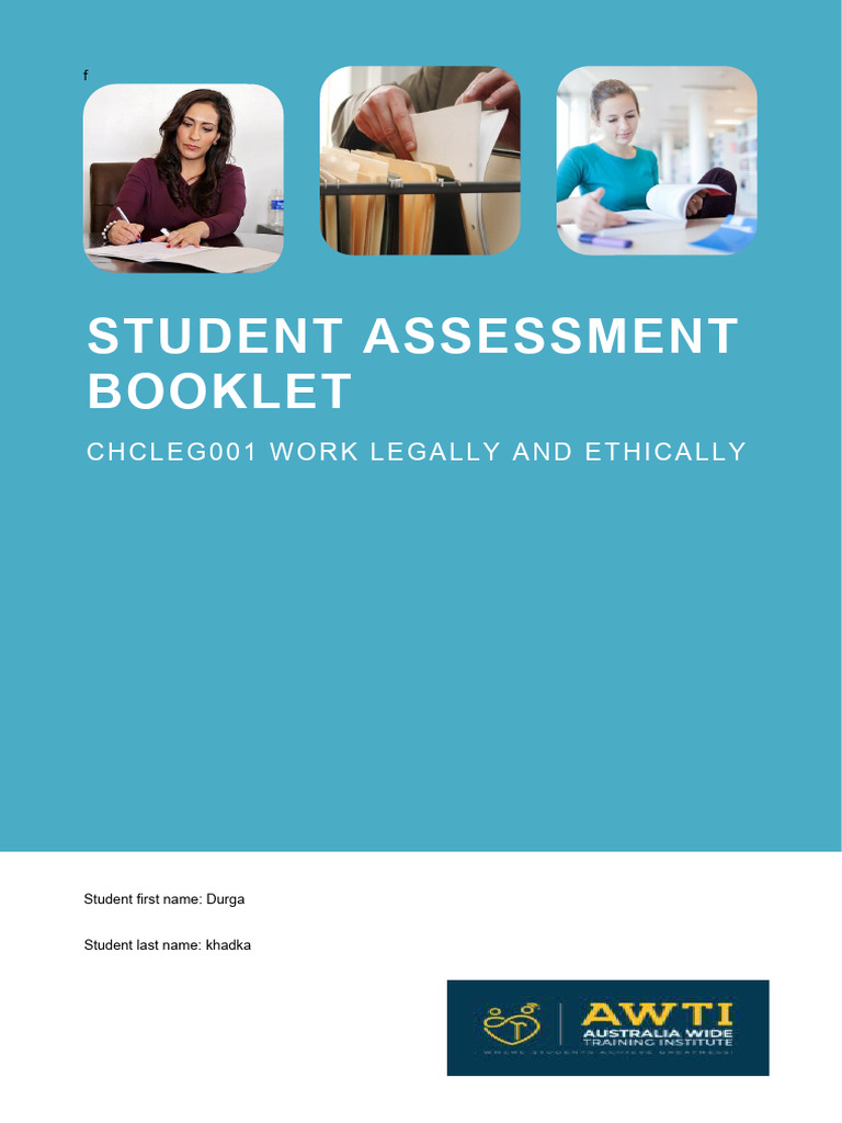 CHCLEG001 STUDENT WORKBOOK (WORD) (C3) .v1.1 | Download Free PDF | Risk ...