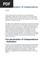Declaration of Independence Break Up Letter | PDF | History
