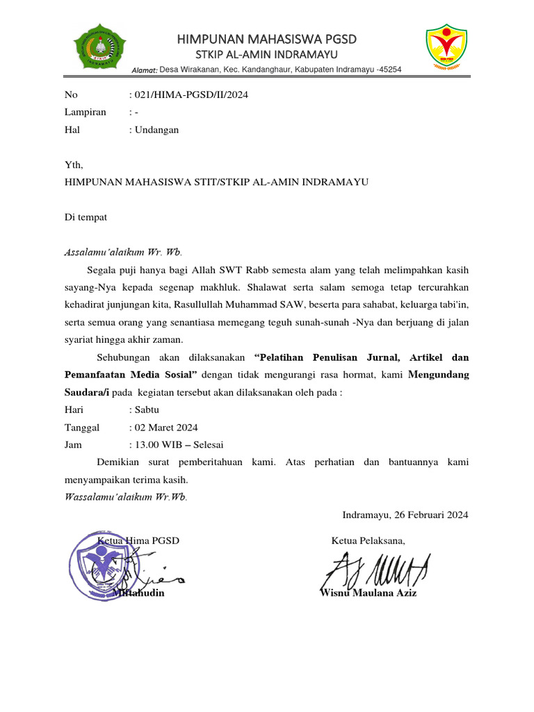 Undangan Hima 1 | PDF