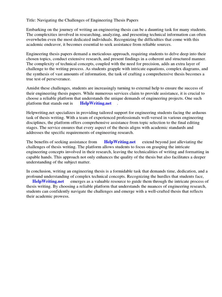 Engineering Thesis Papers | PDF | Image Segmentation | Thesis