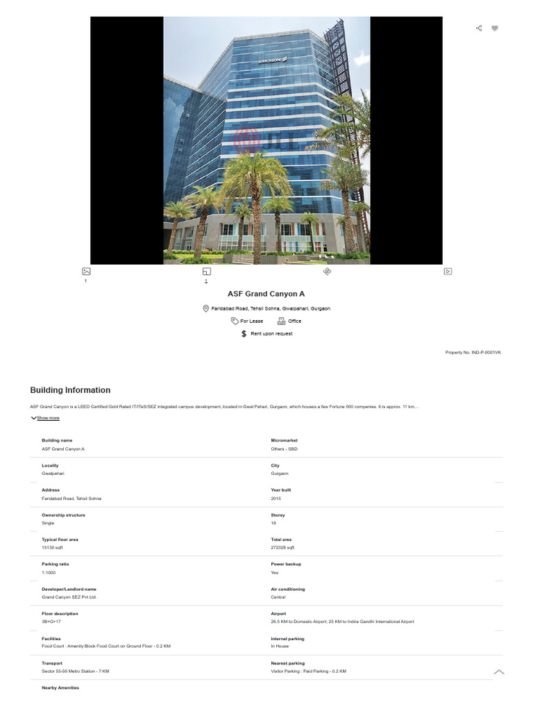 ASF Grand Canyon A - Faridabad Road, Tehsil Sohna, - Gurgaon Office ...