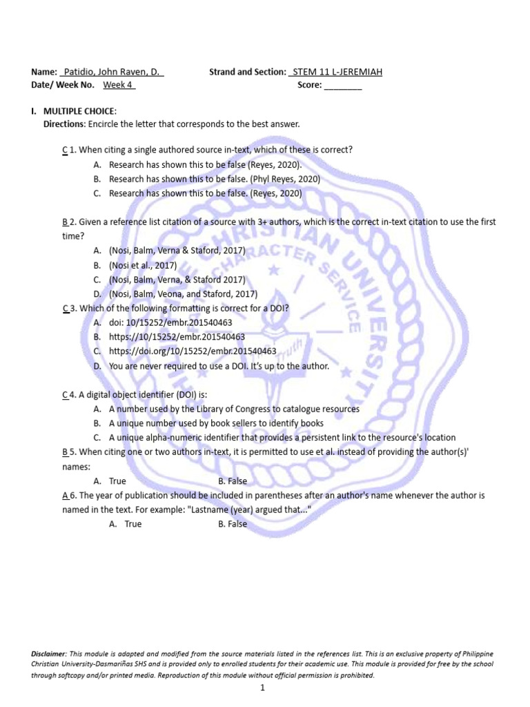 John Raven D. Patidio - Activity 4 Week 4 | PDF | Digital Object ...