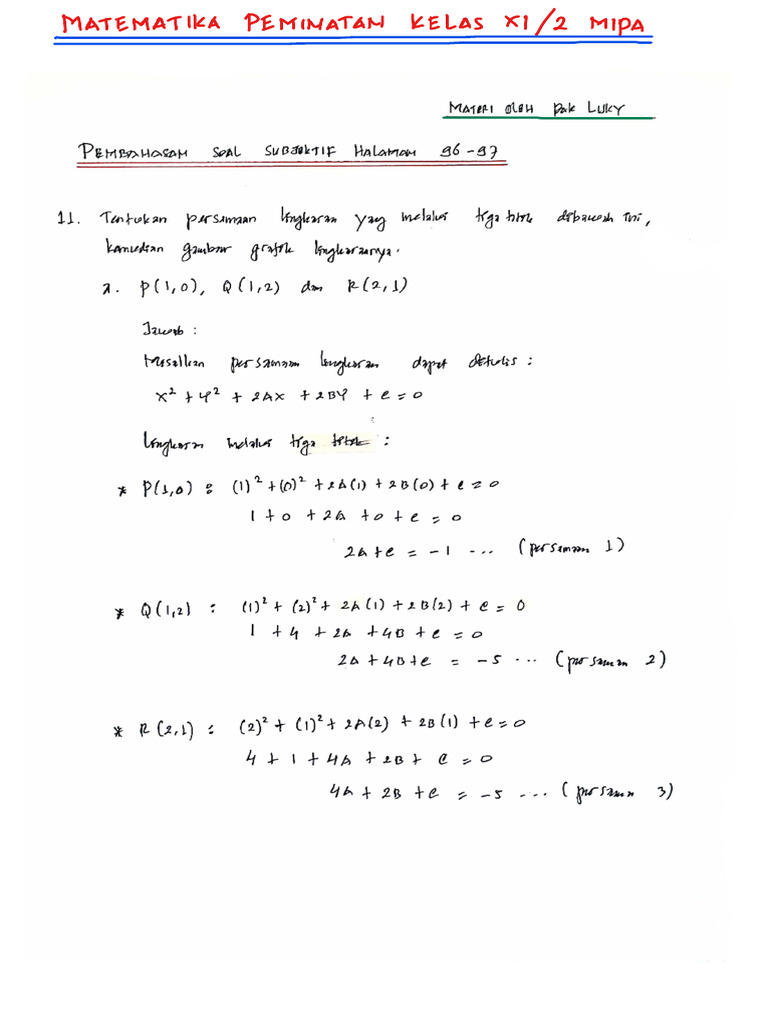 Materi 6.1 Lingkaran | PDF