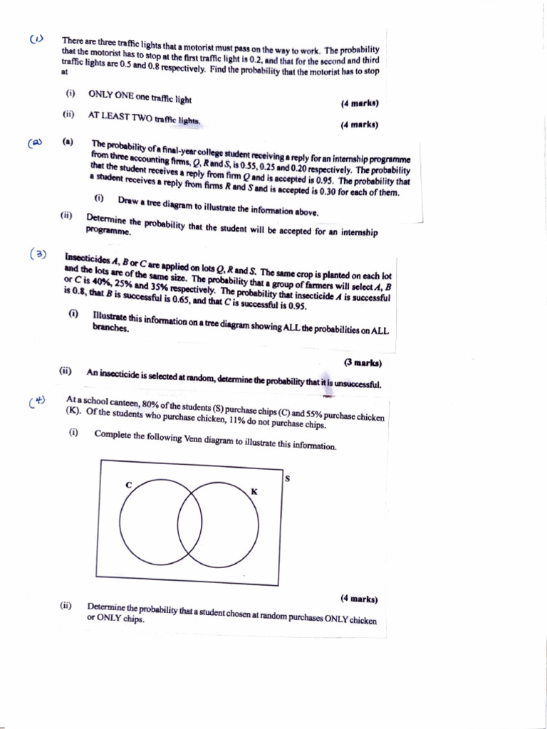 2024 Prob Add Math Questions | PDF