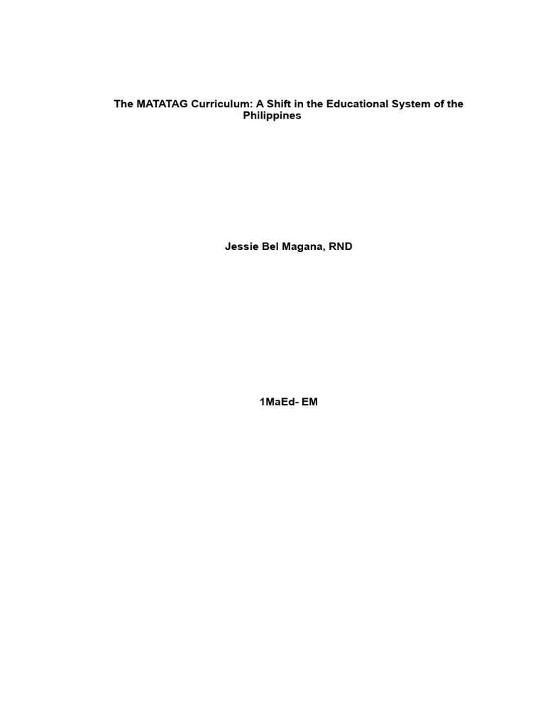 MATATAG Curriculum: Transforming Education | PDF | Curriculum | Teachers